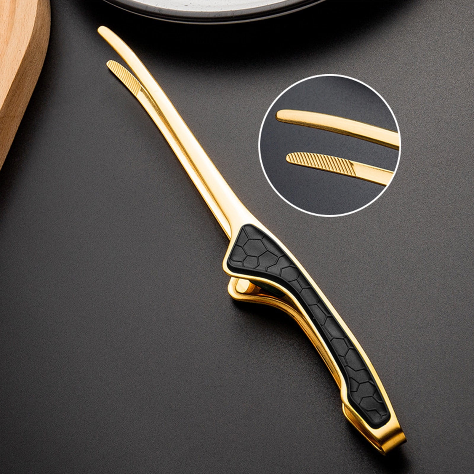 Snmubt Stainless Steel Food Clip Kitchen Food Barbecue Meat Clip ...