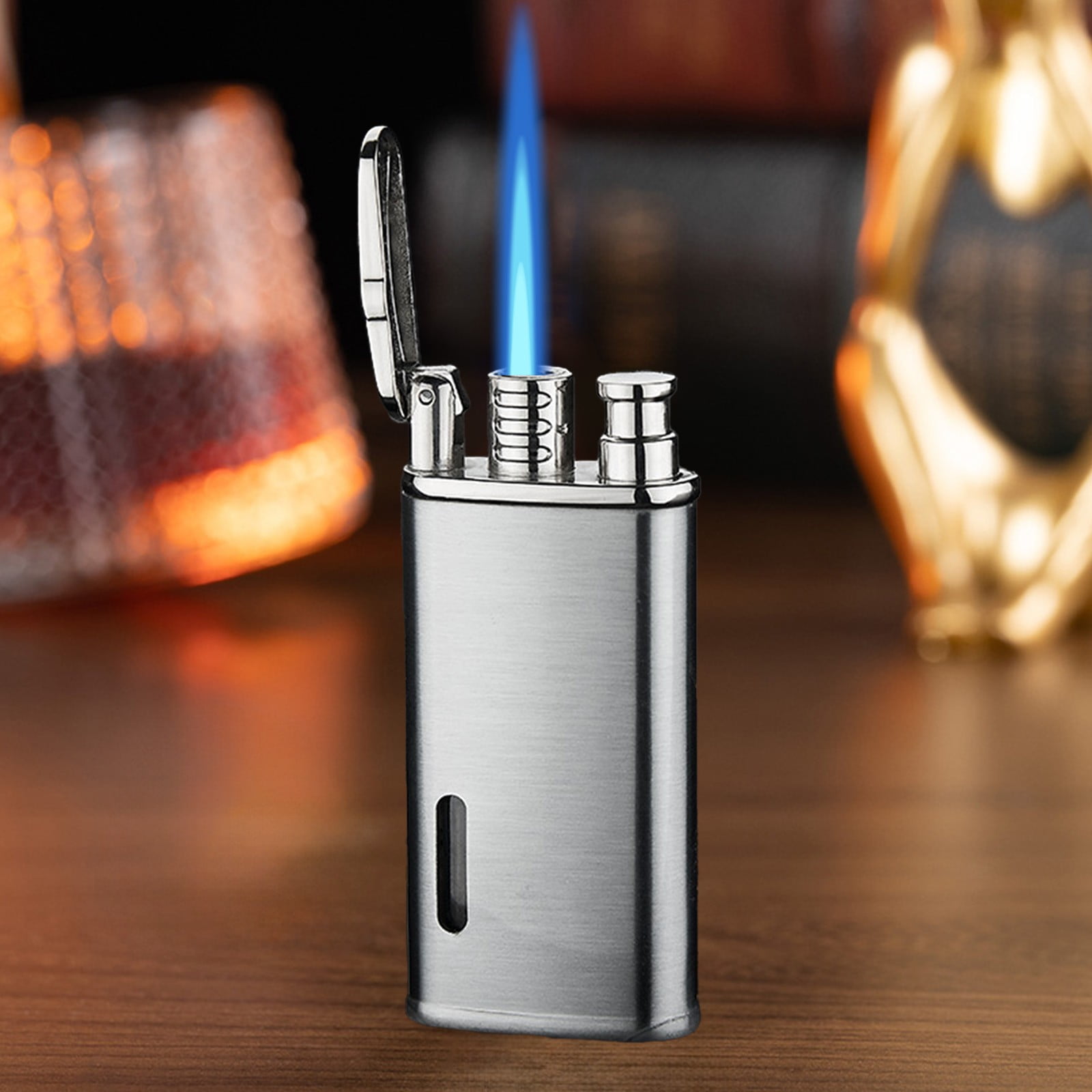 Snmubt Steel Lighters Inflatable Metal Wheelie Lighters Men'S Gifts For ...