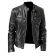 SnnmBlm Cafe Racer Leather Jacket Men - Real Lambskin Natural Grain ...