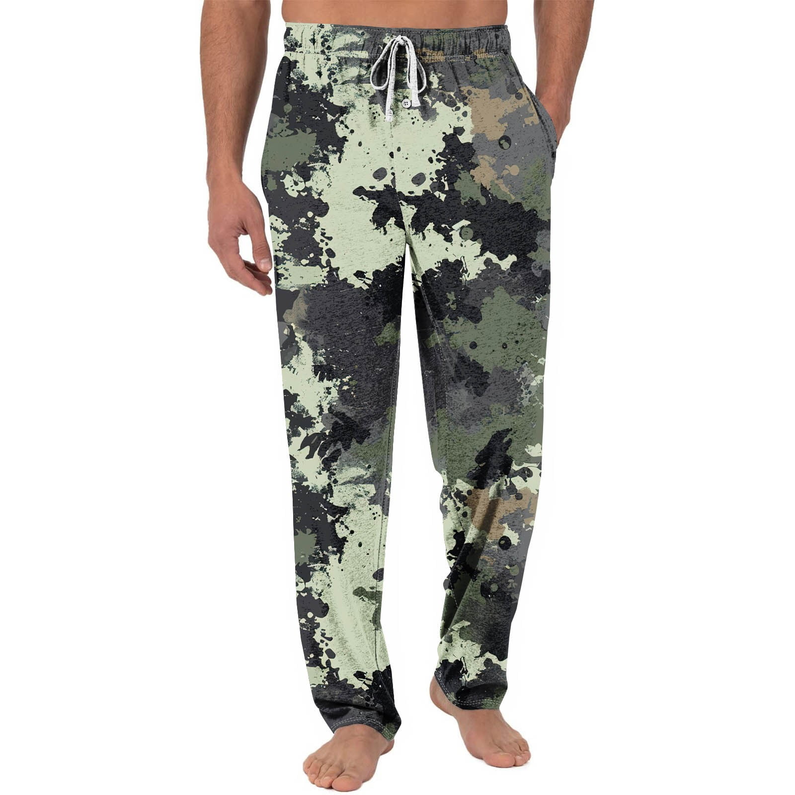 SnnmBlm Camo Pajama Pants Hunting Camouflage Men's Pajama Bottoms ...