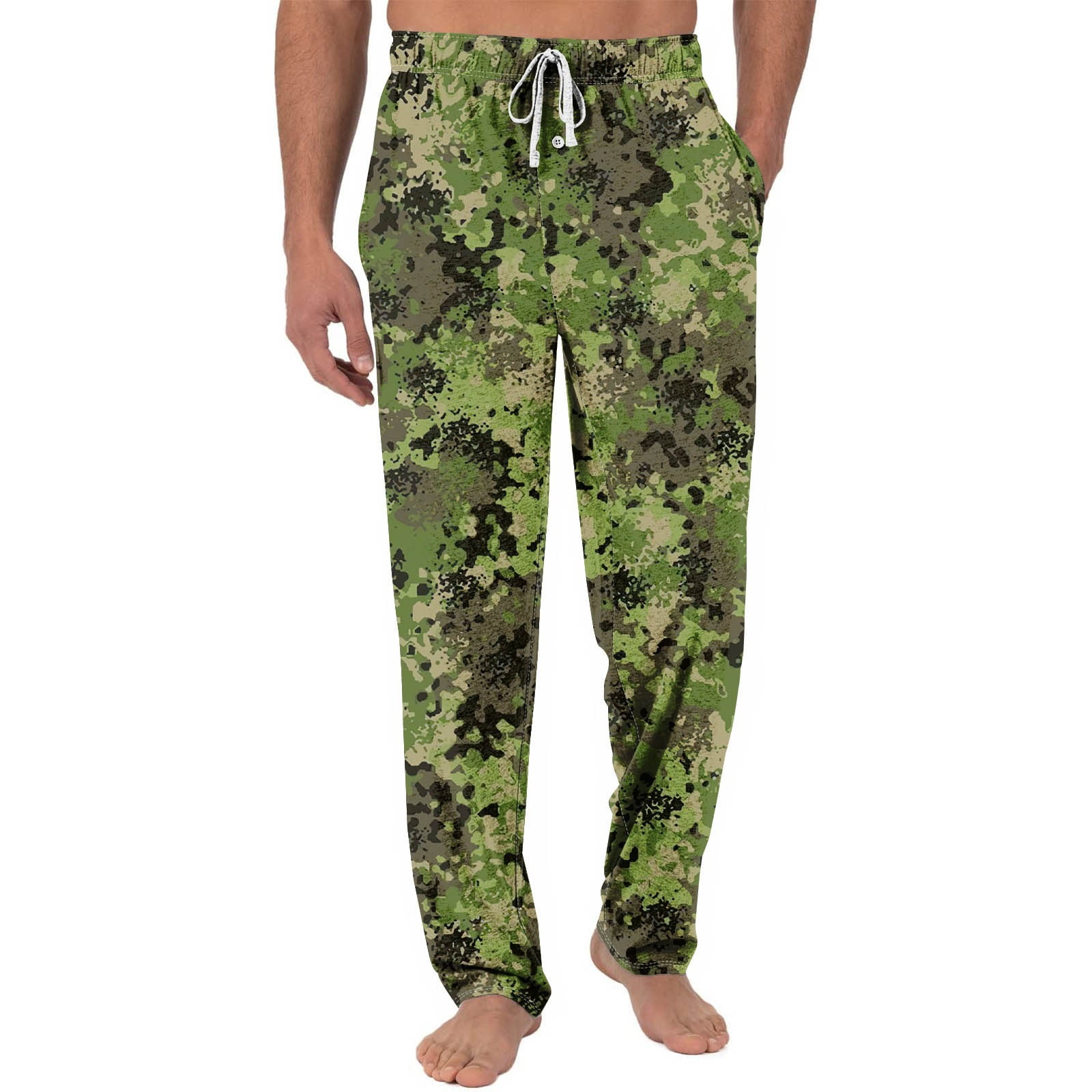SnnmBlm Camo Pajama Pants Hunting Camouflage Men's Pajama Bottoms ...