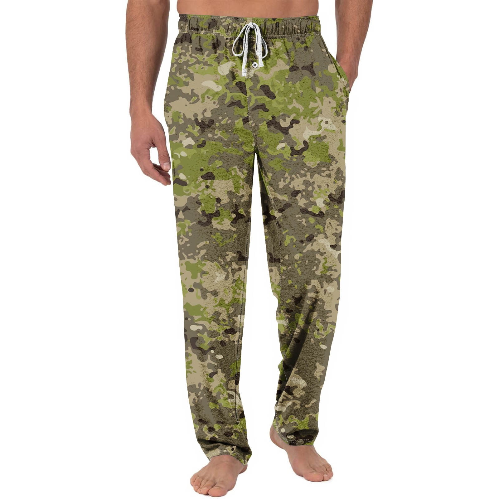SnnmBlm Camo Pajama Pants Hunting Camouflage Men's Pajama Bottoms ...