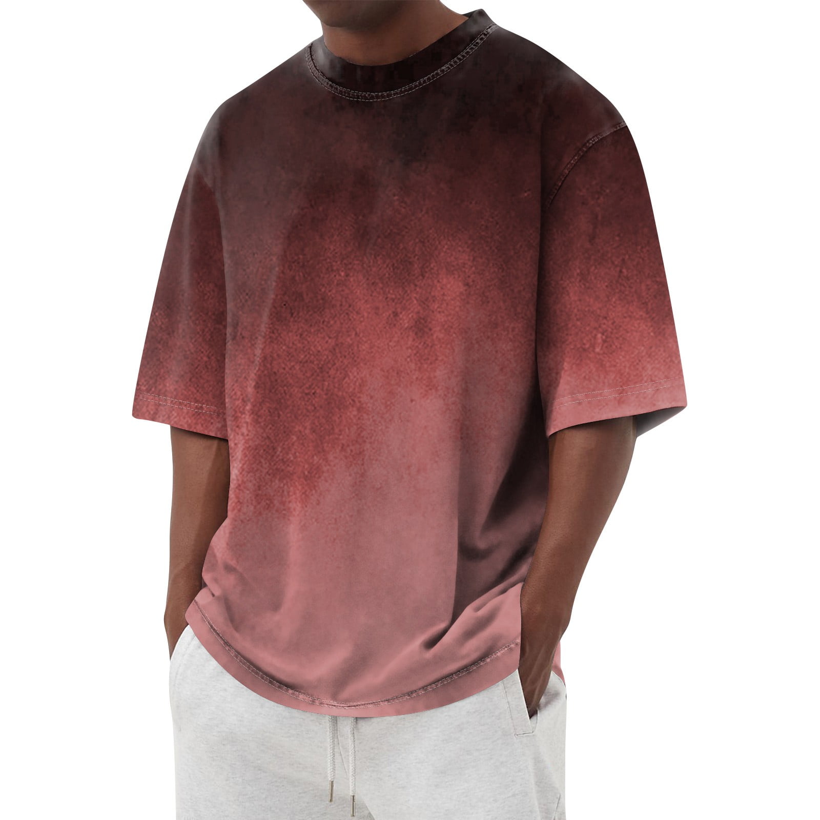 SnnmBlm Men's 2024 Cotton T-Shirts Oversized Unisex Short Sleeves ...