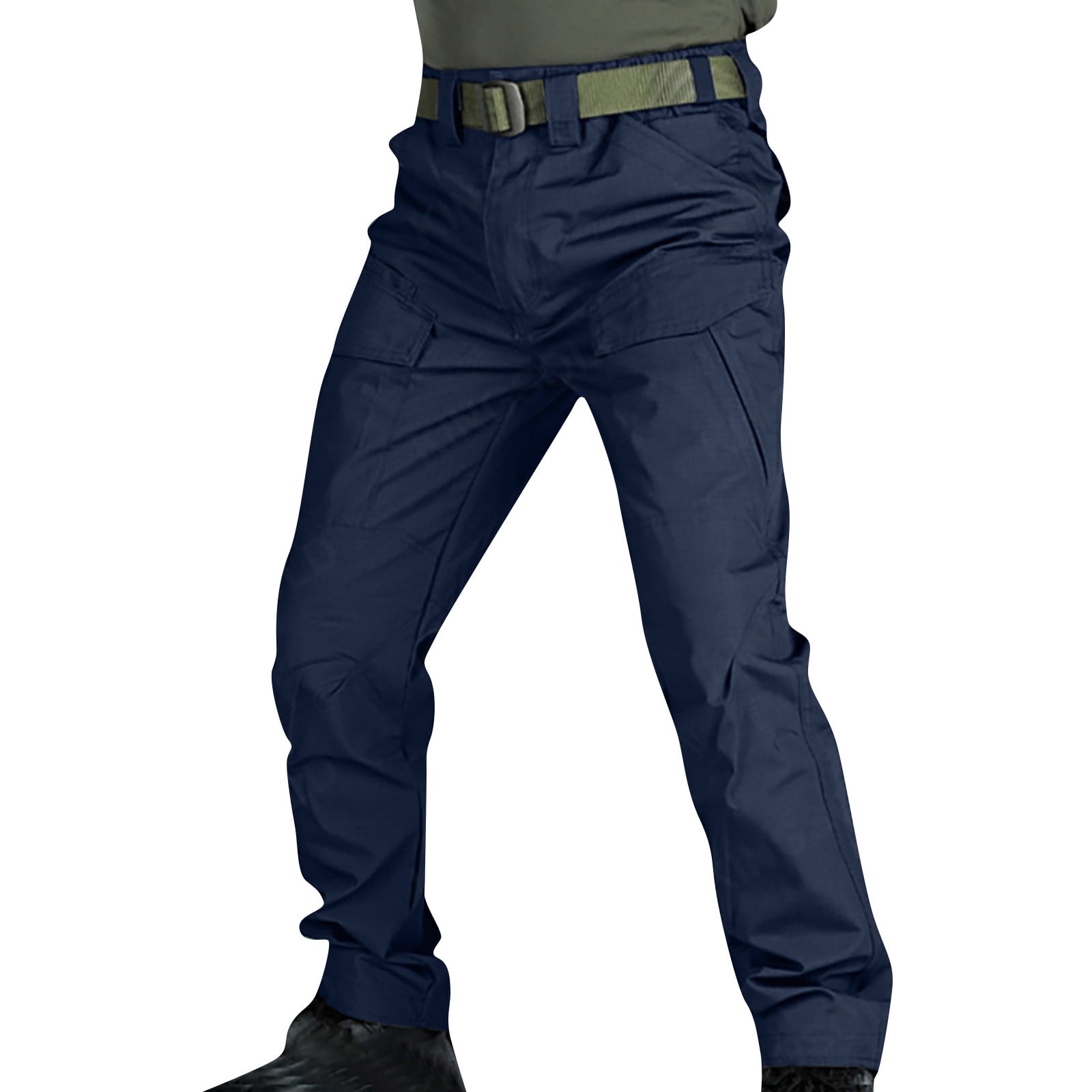 SnnmBlm Men's Cargo Work Hiking Pants,10-Pocket,with Carabiner,Water ...