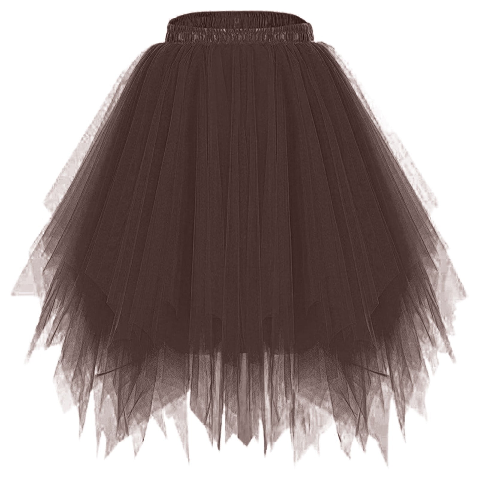 SnnmBlm Women Tutu Skirt Layered Tulle Skirt Classic Elastic Tutu Skirt ...