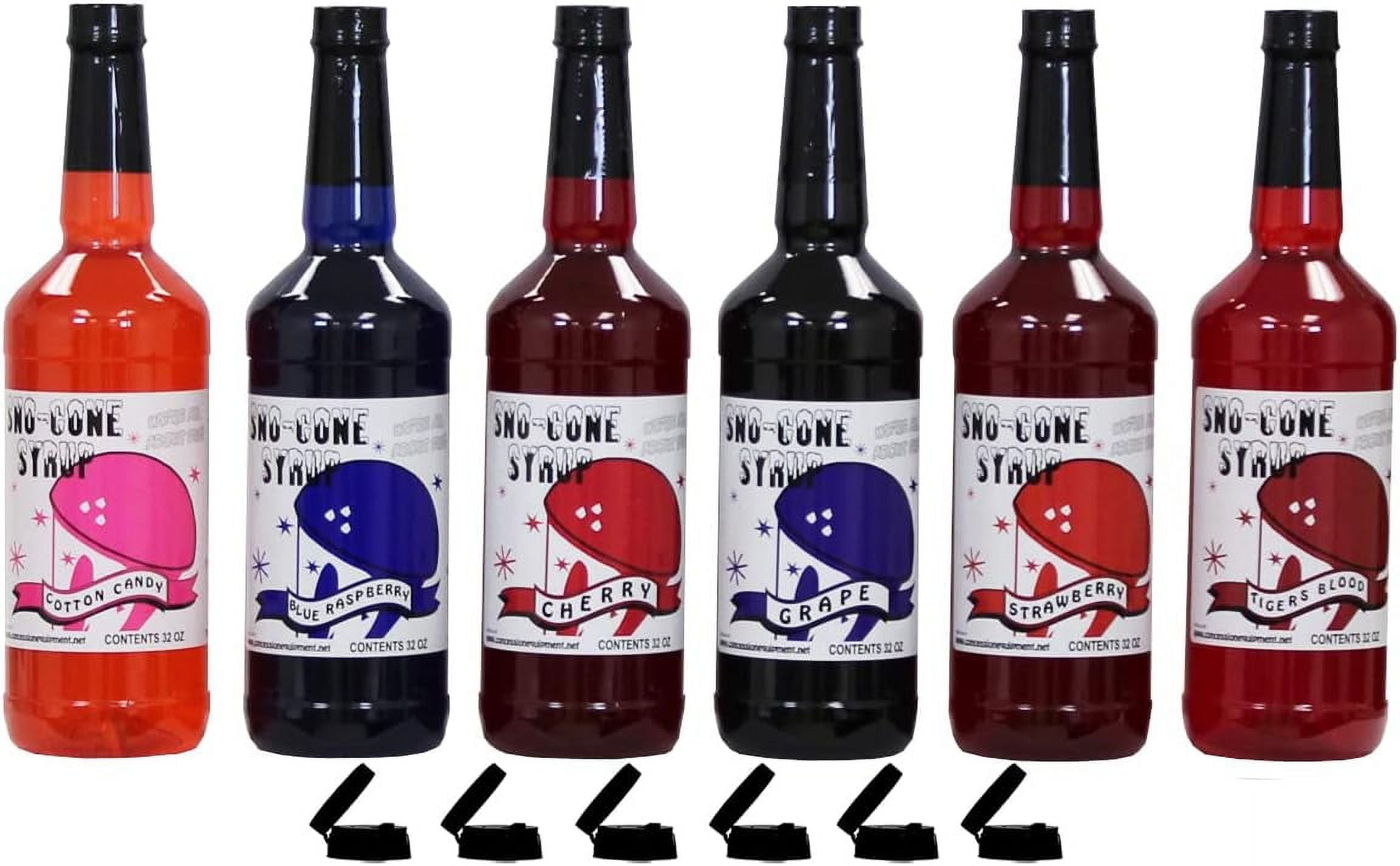 Sno-Cone & Shave Ice Syrup-Ready To Use-Six Quart Assortment - Walmart.com