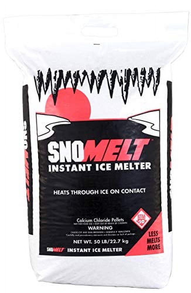 SnoMelt S0502R 50 lbs Calcium Chloride Pellet Bag - Walmart.com