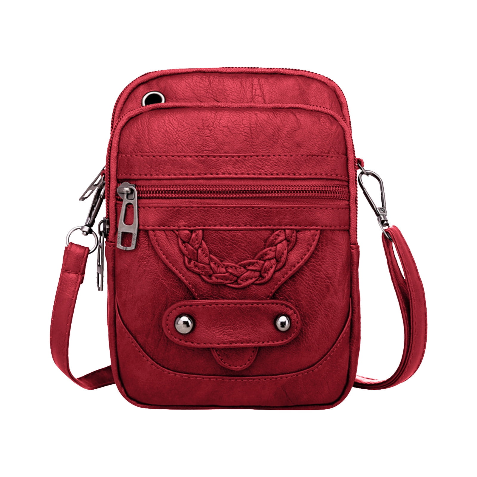 Snoarin Crossbody Bags for Women Trendy Women Soft Leather Shoulder Handbag Multi Pocket ...