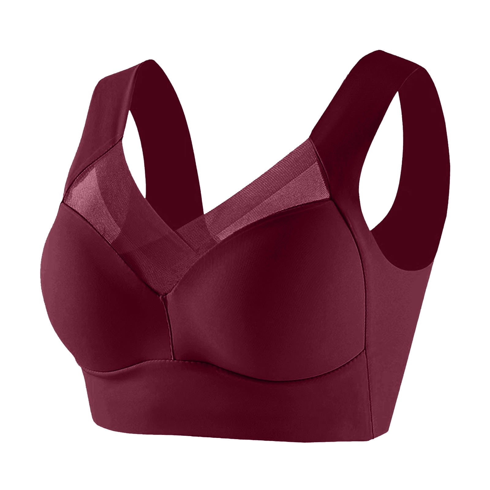 ZKCCNUK Plus Size Bras for Women Full Cup Seamless Push Up Wire-Free ...