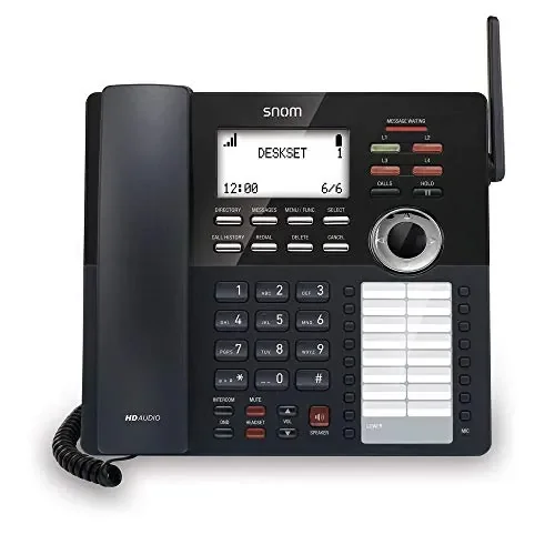 SIP 4Line DECT Deskset with HD Voice Features - Walmart Business Supplies