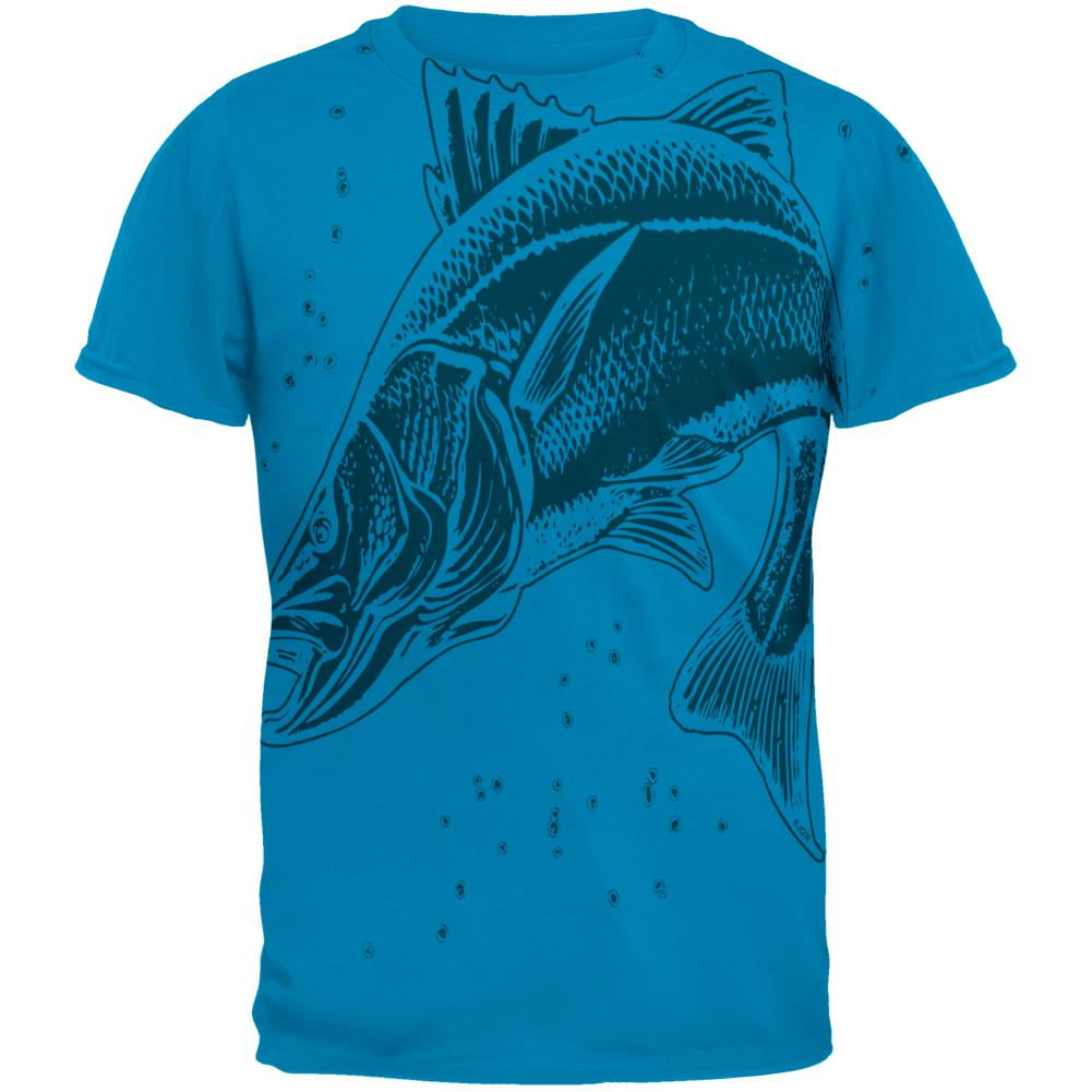 Snook Sergeant Fish Robalo Mens T Shirt Sapphire 2XL - Walmart.com