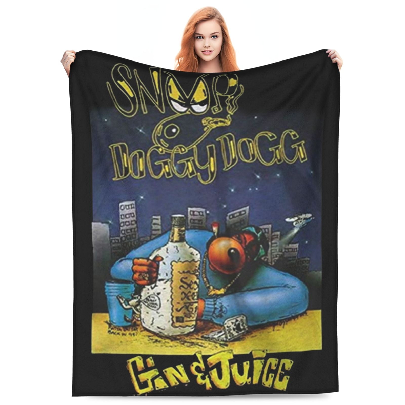 Snoop Dogg Flannel Blanket Funny Ultra-Soft Micro Warm Throw Blanket ...