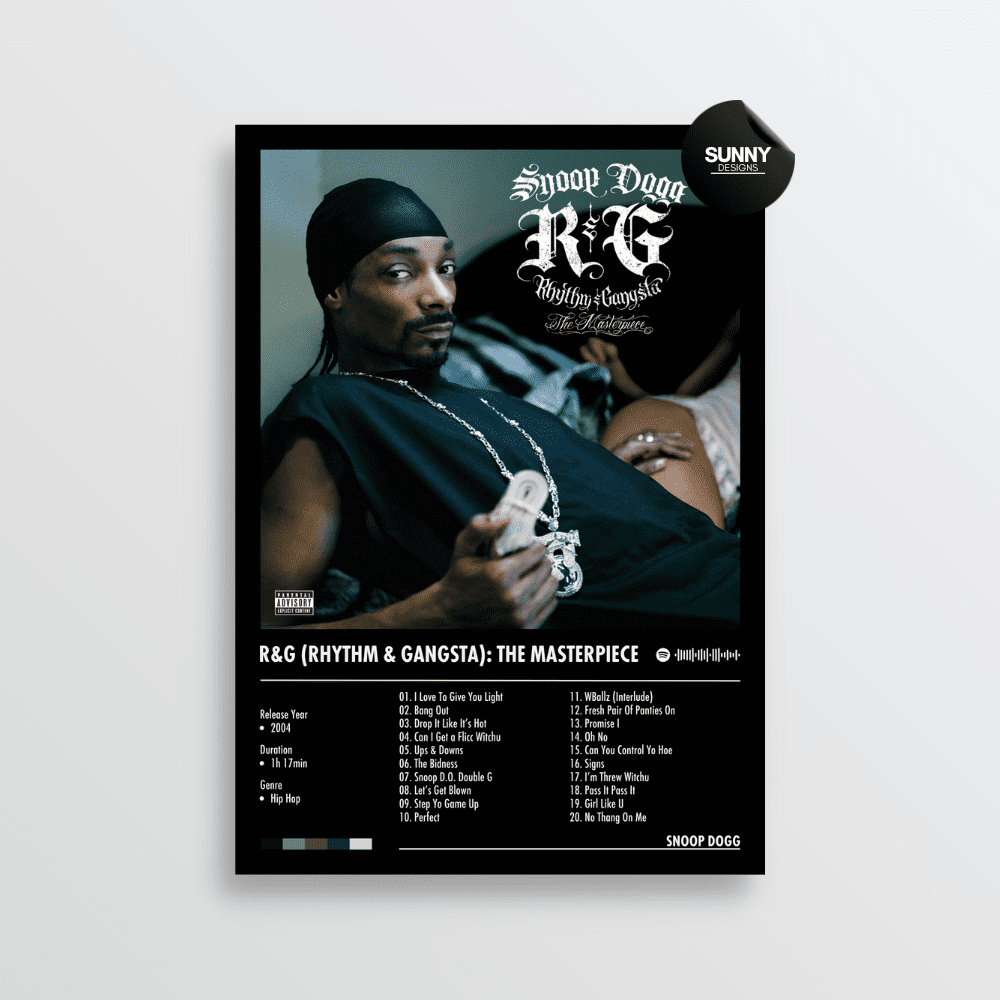 Snoop Dogg - R&G (Rhythm & Gangsta): The Masterpiece, Album Cover Poster, Music Poster, Album ...