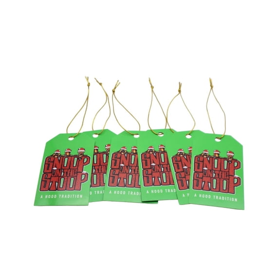 Snoop Dogg Snoop on The Stoop Green Holiday Gift Tag Set, 6 Count (2.3 ...