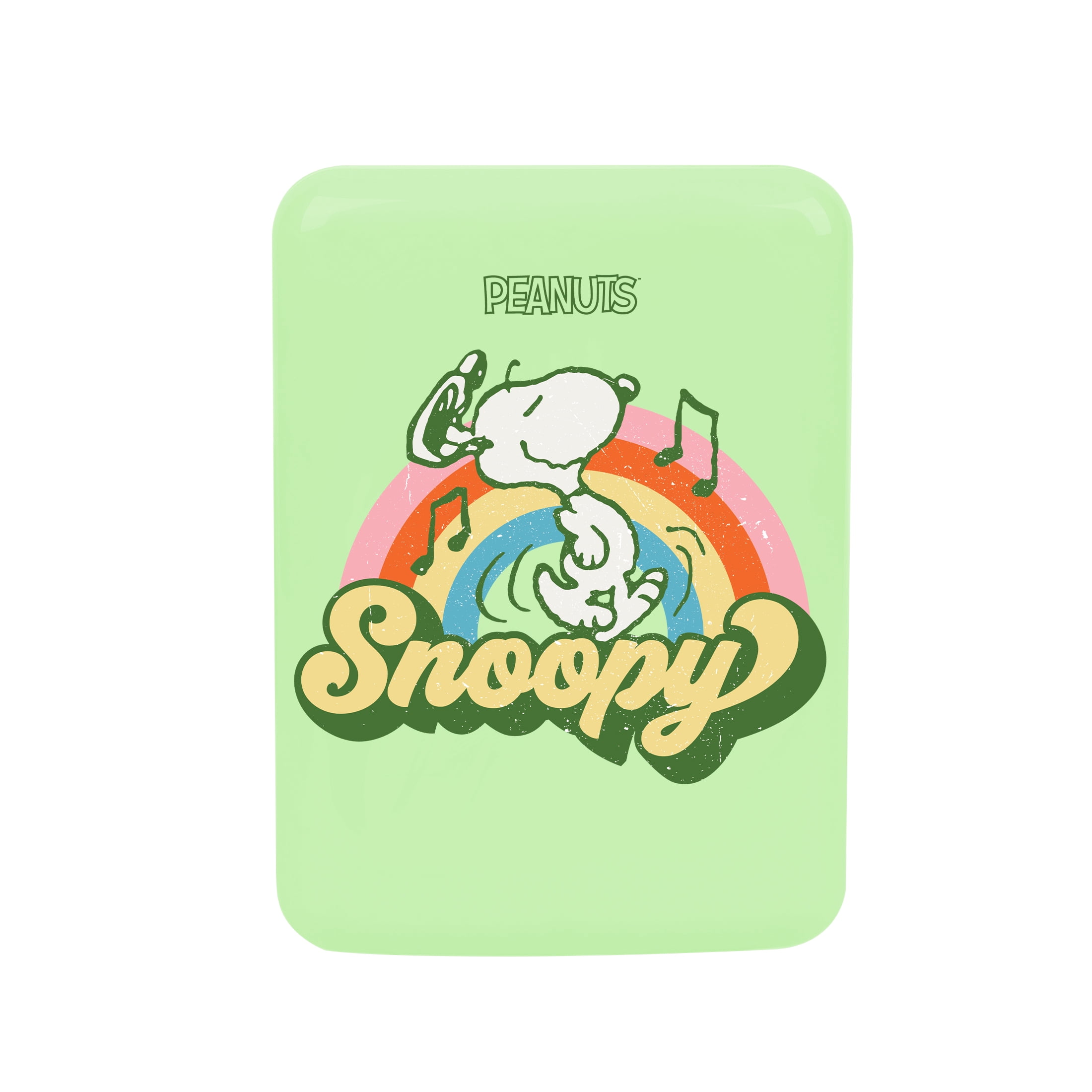 Snoopy 4L 6-Can Mini Fridge, Green - Walmart.com