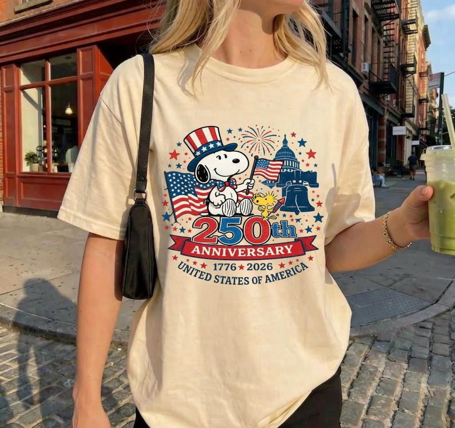 Snoopy America 250th Anniversary Shirt - Patriotic Dog Uncle Sam Tee ...