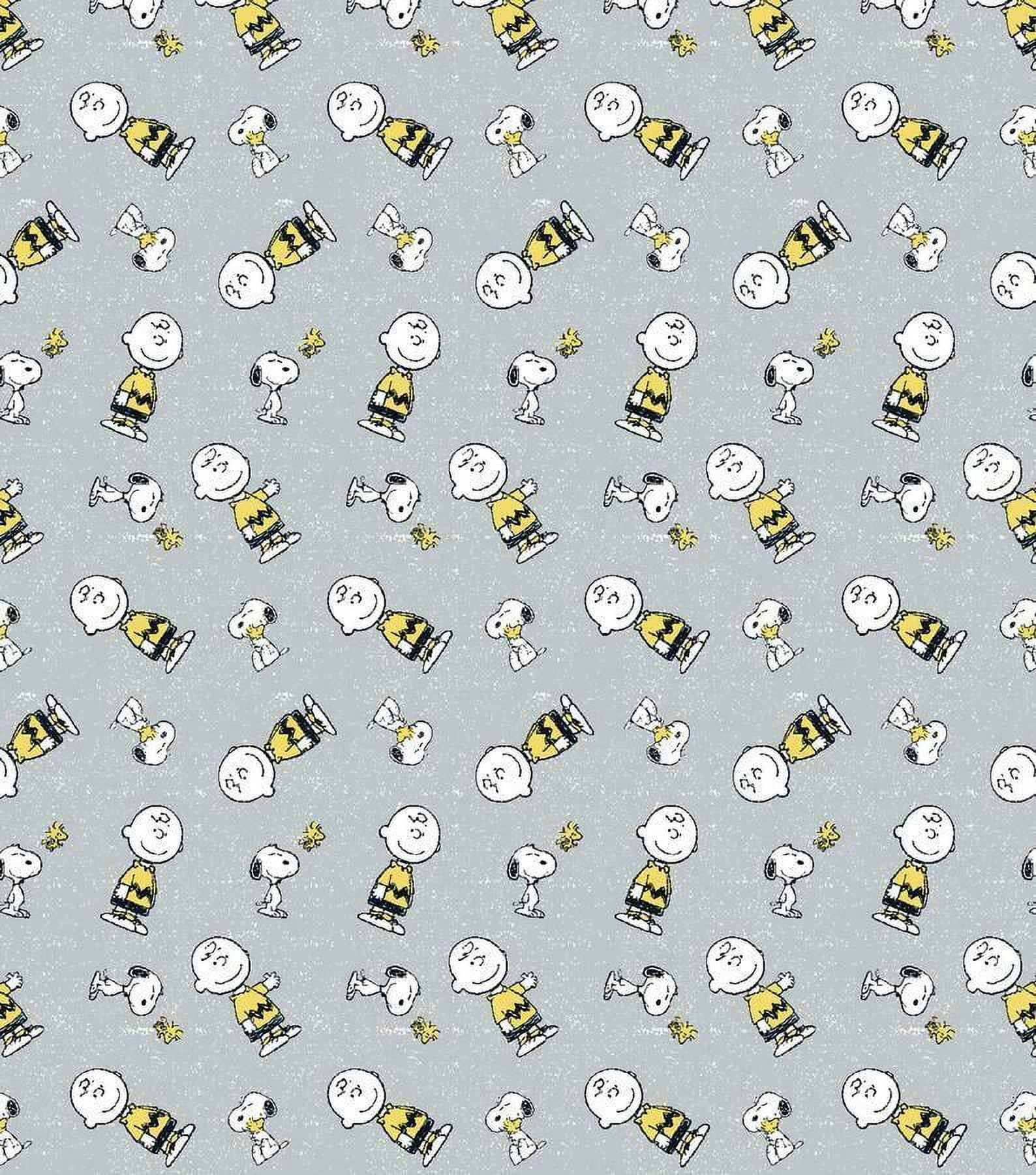 Snoopy And Charlie Brown 68133 Springs Creative 100% Cotton Fabric By ...