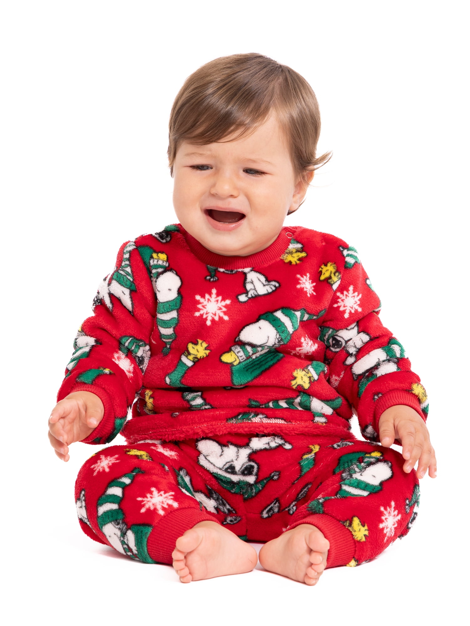 Snoopy Baby All Over Print Plush 2 Piece Set, Sizes 0/3M-24M - Walmart.com