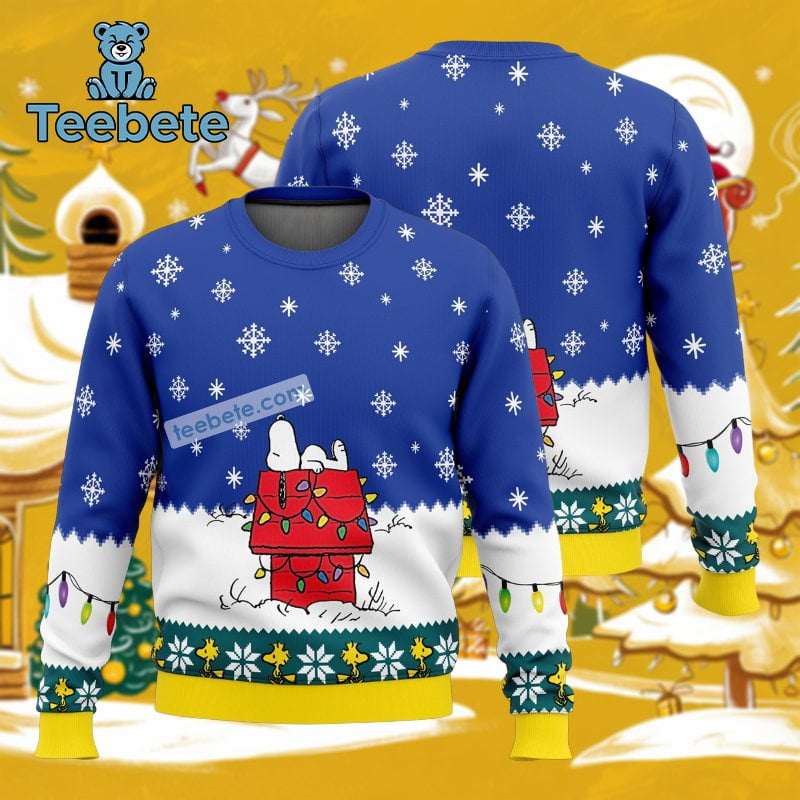 Snoopy Blue White Ugly Sweater Party - Walmart.com