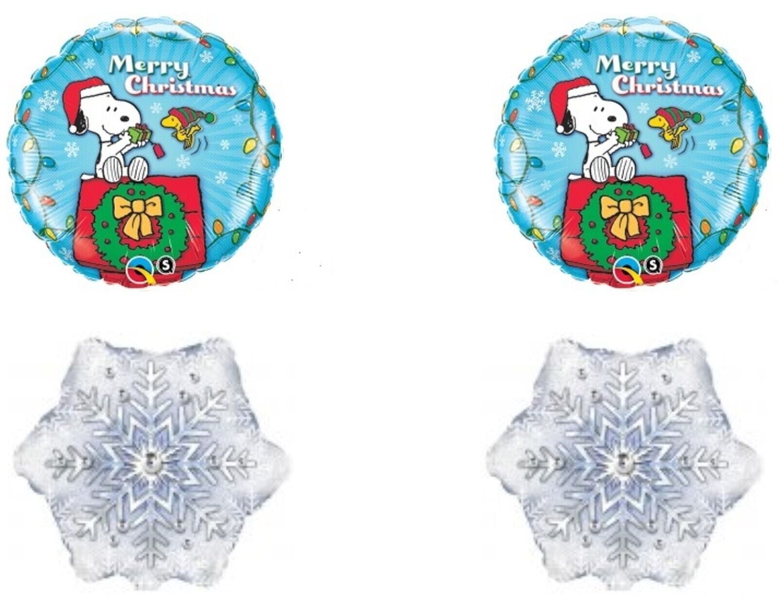Snoopy Charlie Brown Christmas Merry Party Balloons Decorations lights ...