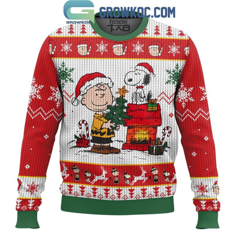 Snoopy Charlie Brown Christmas Ugly Sweater - Walmart.com