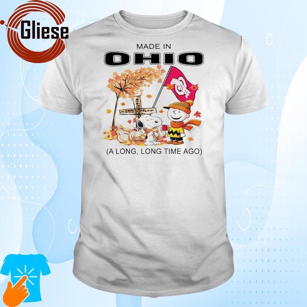 Snoopy Charlie Brown Made In Ohio A Long Long Time Ago T Shirt ...
