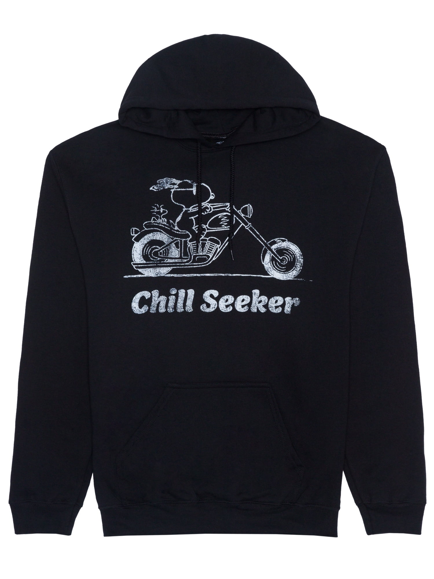 Snoopy Chill Seeker Men's & Big Men's Graphic Hooded Sweatshirt with ...