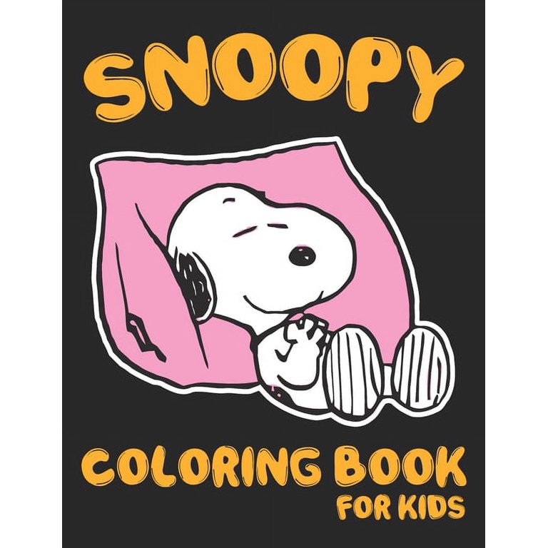 sleeping snoopy coloring pages