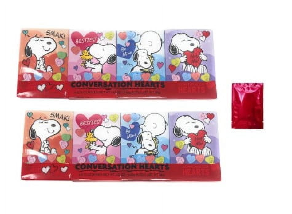 Snoopy Conversation Hearts 4-Count Pack (2.82 oz, Pack of 2 ...