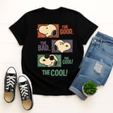 Snoopy Dog T-Shirt, Vintage Cartoon Peanuts Tee, The Good The Bad The ...