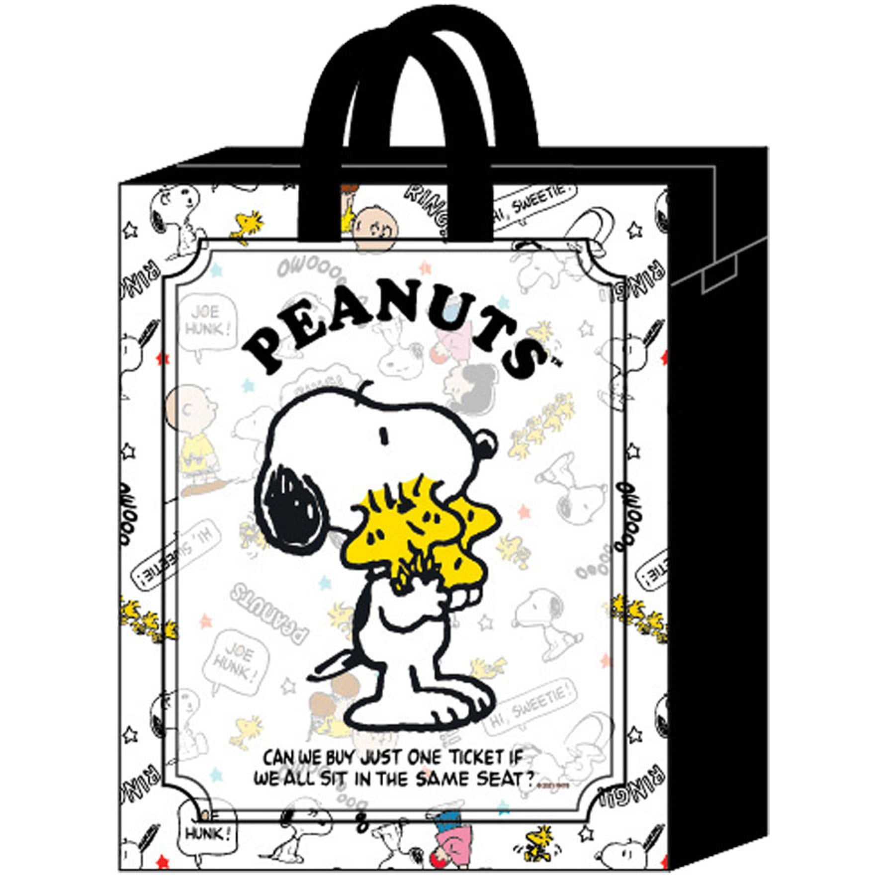 Snoopy Extra Large Jumbo 25.5" Gift/Storage/Travel/Shopping/Moving ...