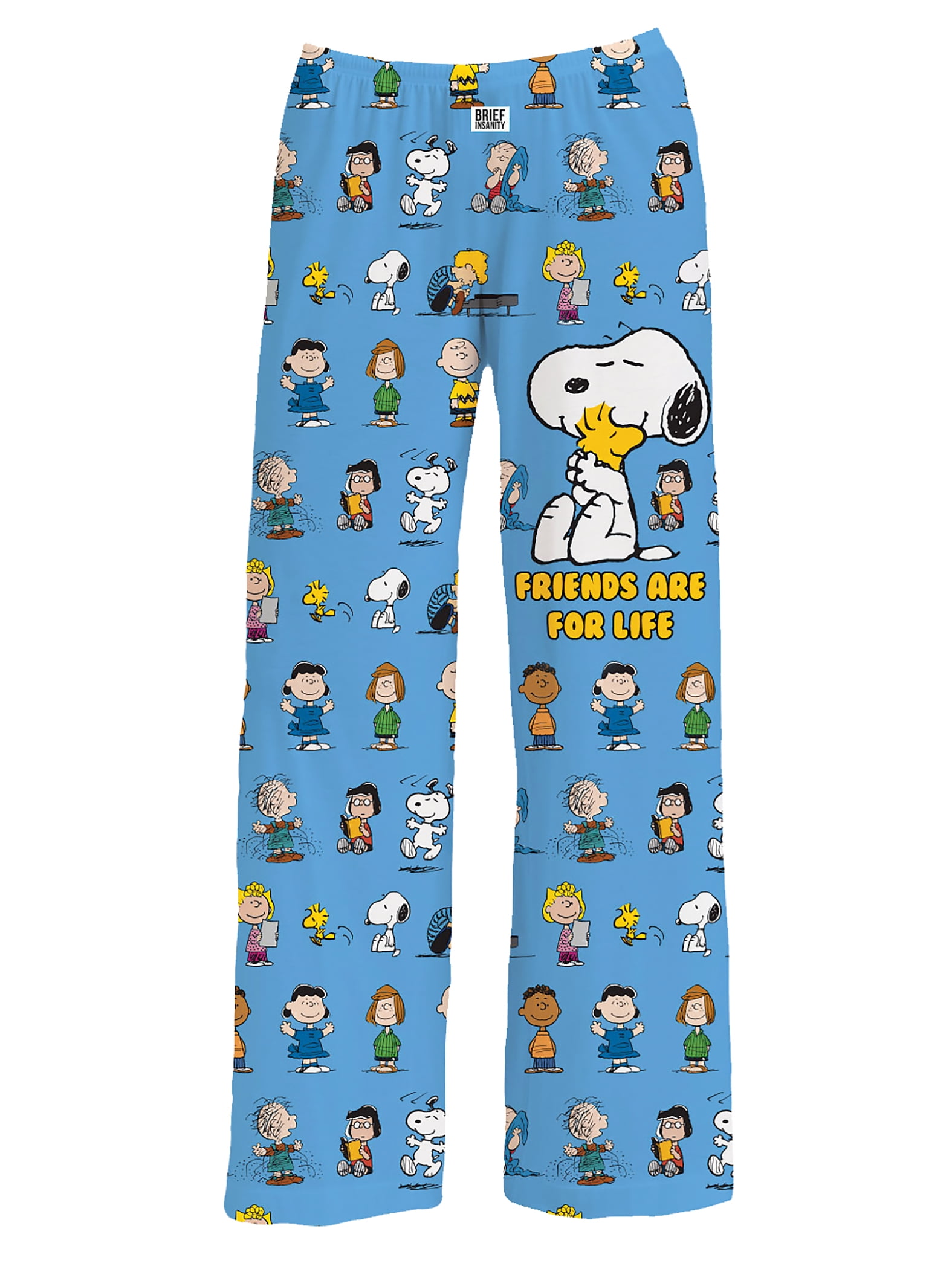 Collections Etc Snoopy Friends Lounge Pants, Sky-Blue, Polyester Blend ...