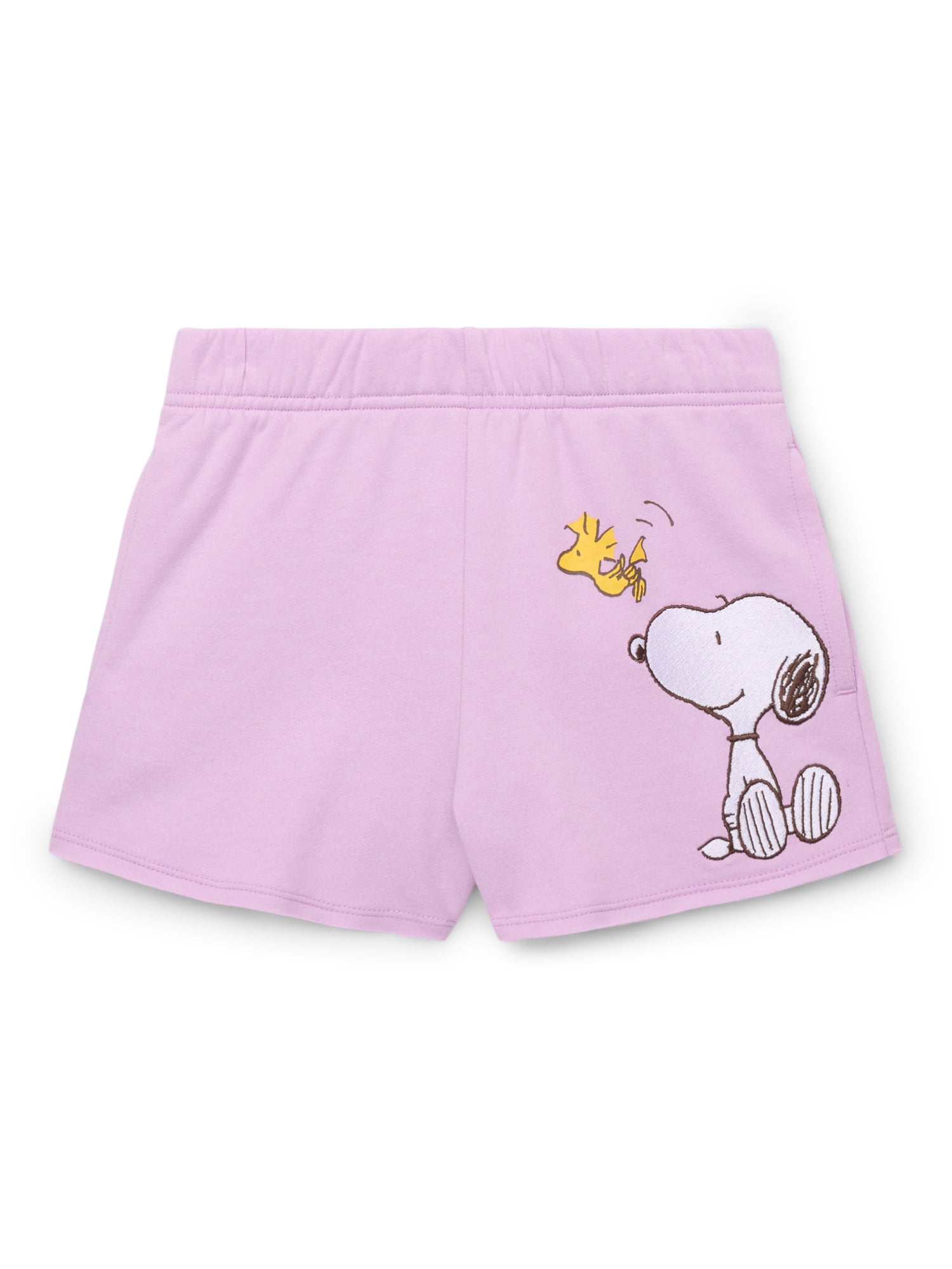 Peanuts Snoopy Girls Graphic Fleece Shorts, Sizes 4-16 - Walmart.com