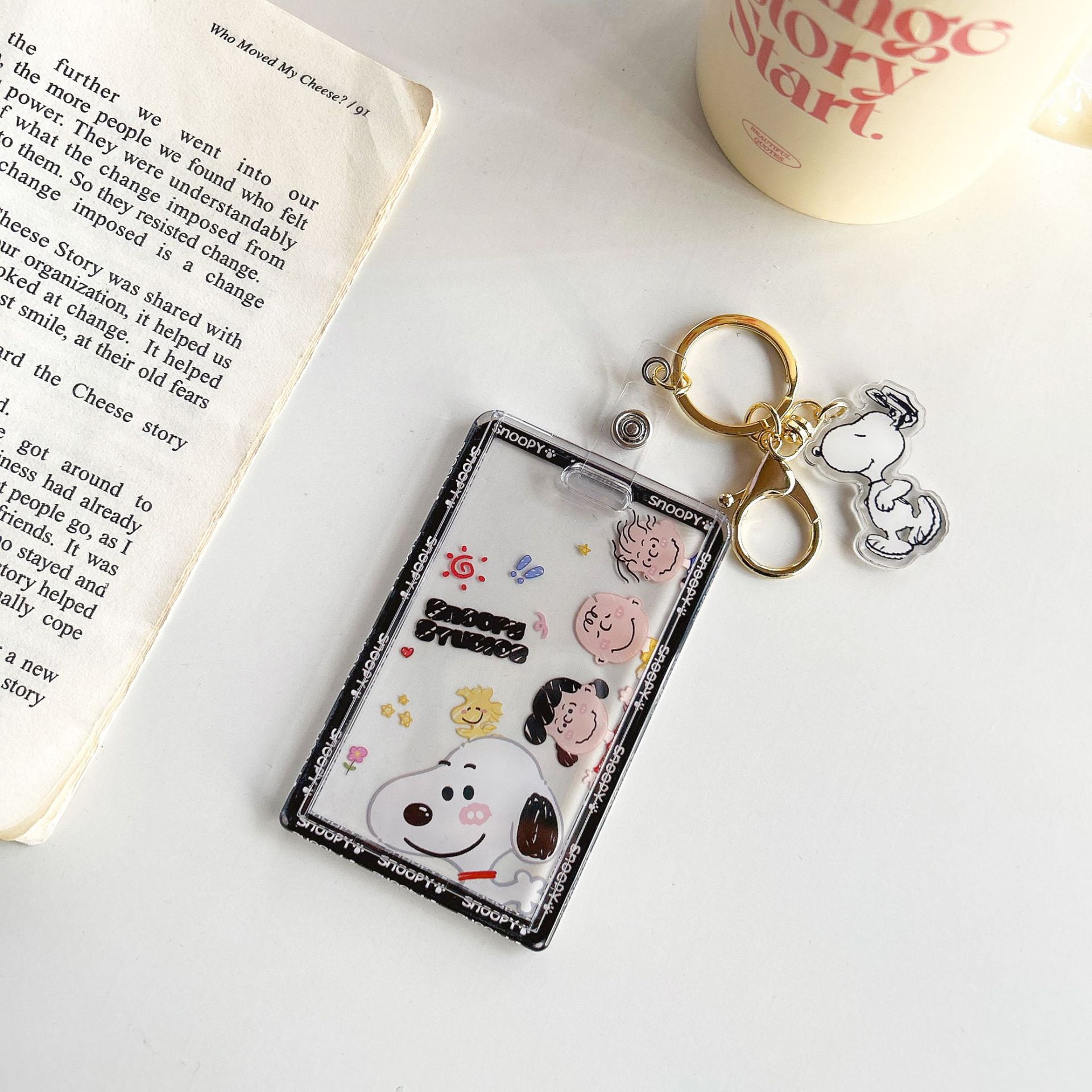 Snoopy Goo Card Keychain Cartoon Comics Card Cover Snoopy School Card ...