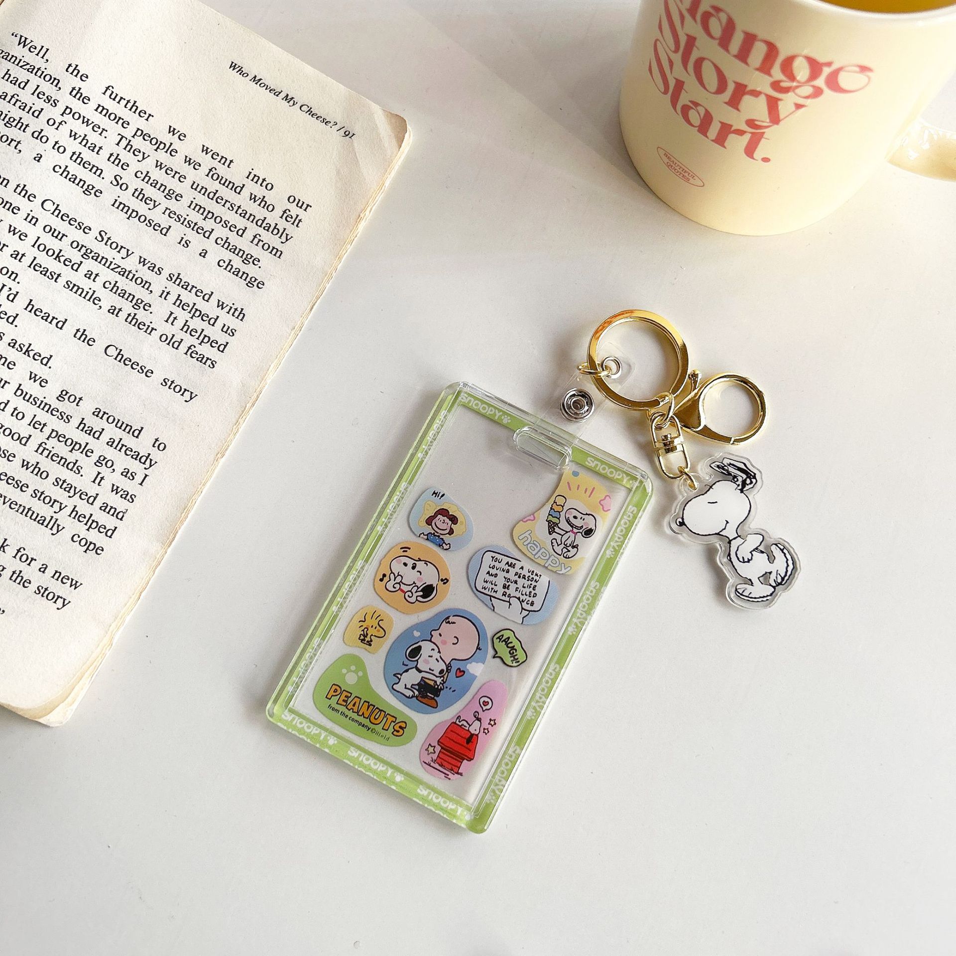 Snoopy Goo Card Keychain Cartoon Comics Card Cover Snoopy School Card ...