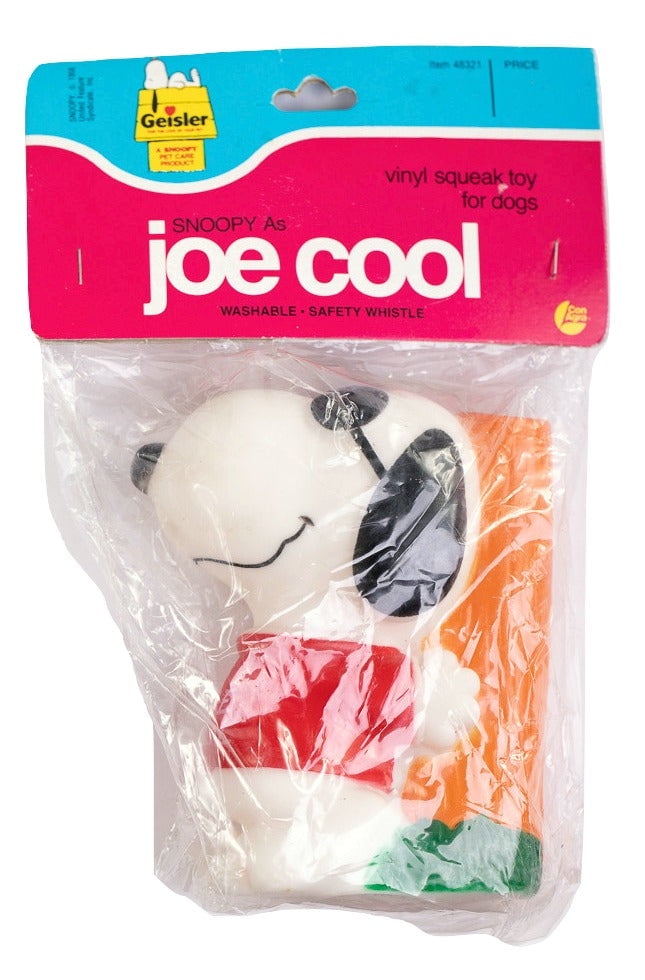 Snoopy Joe Cool Dog Toy Peanuts Vintage Collectable Squeak Pet Geisler ...