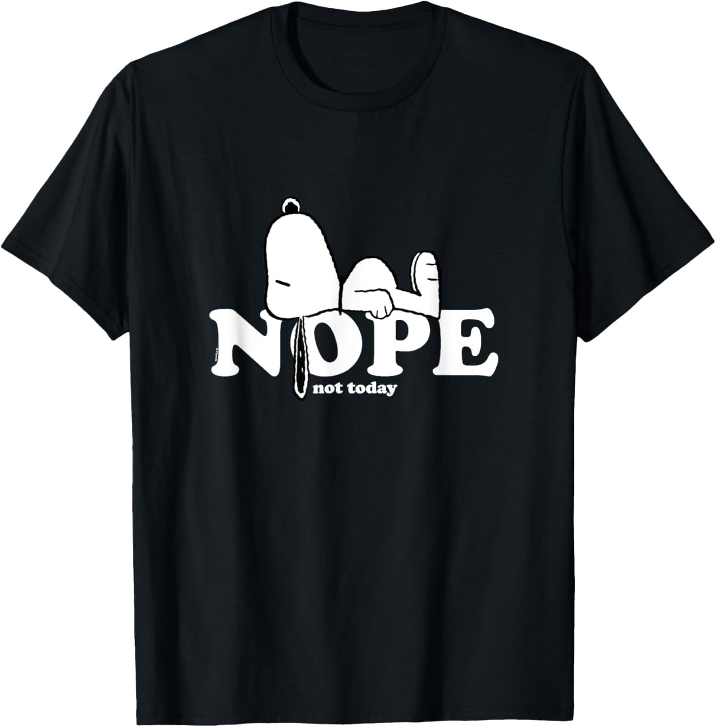 Snoopy Nope Graphic Tee – Funny Cartoon Dog Shirt for Casual Style ...