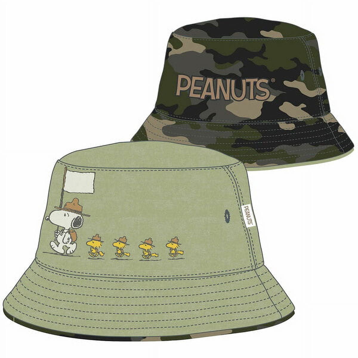 Snoopy Reversible Peanuts Bucket Hat - Walmart.com