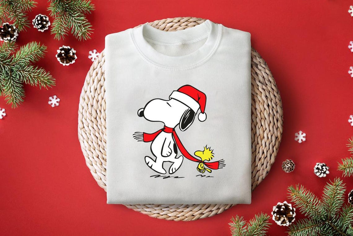 Snoopy Sweatshirt, Snoopy Dog Sweater, Christmas Santa Shirt - Walmart.com