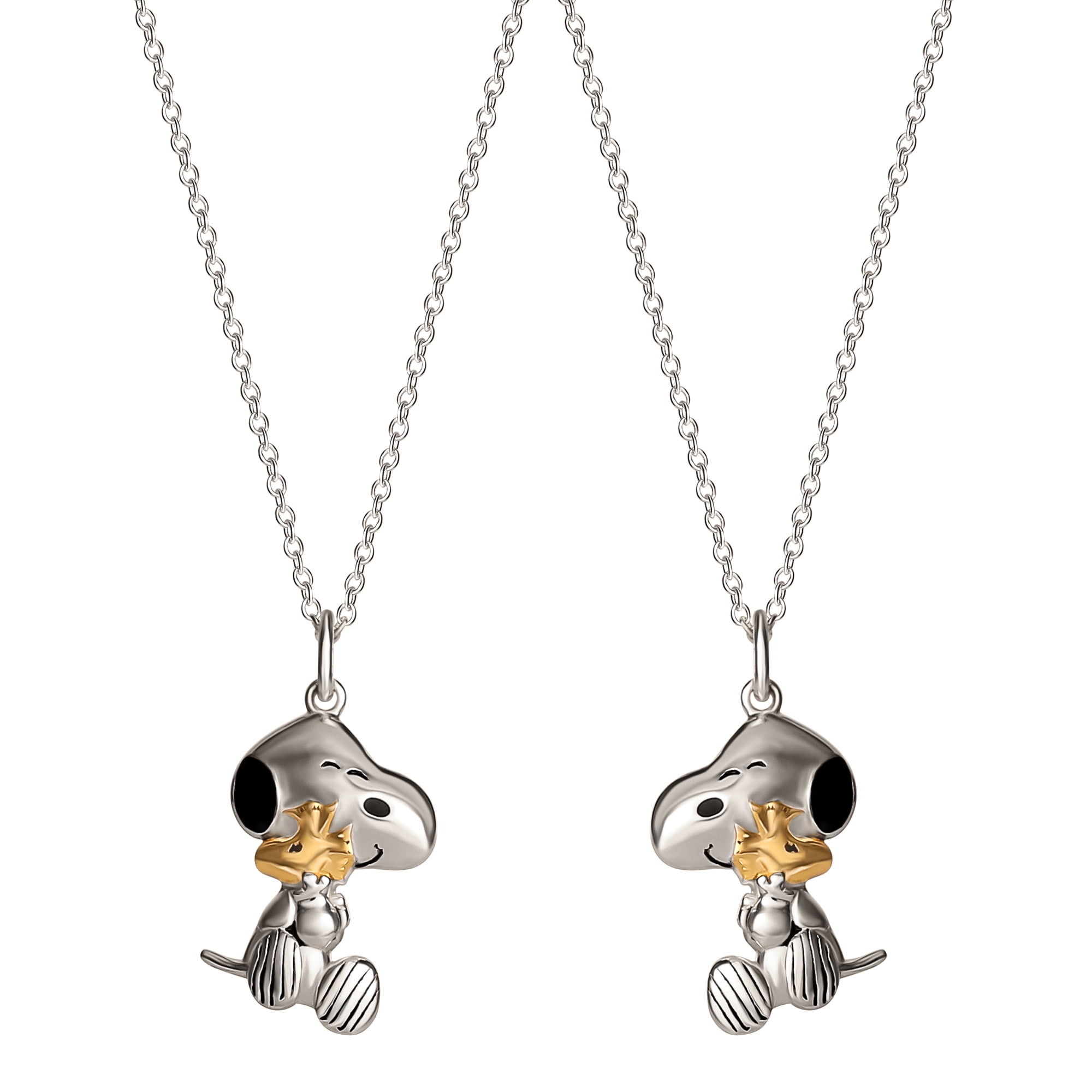 Snoopy Womens Friends Forever Woodstock and Snoopy Pendant Necklaces 2 ...