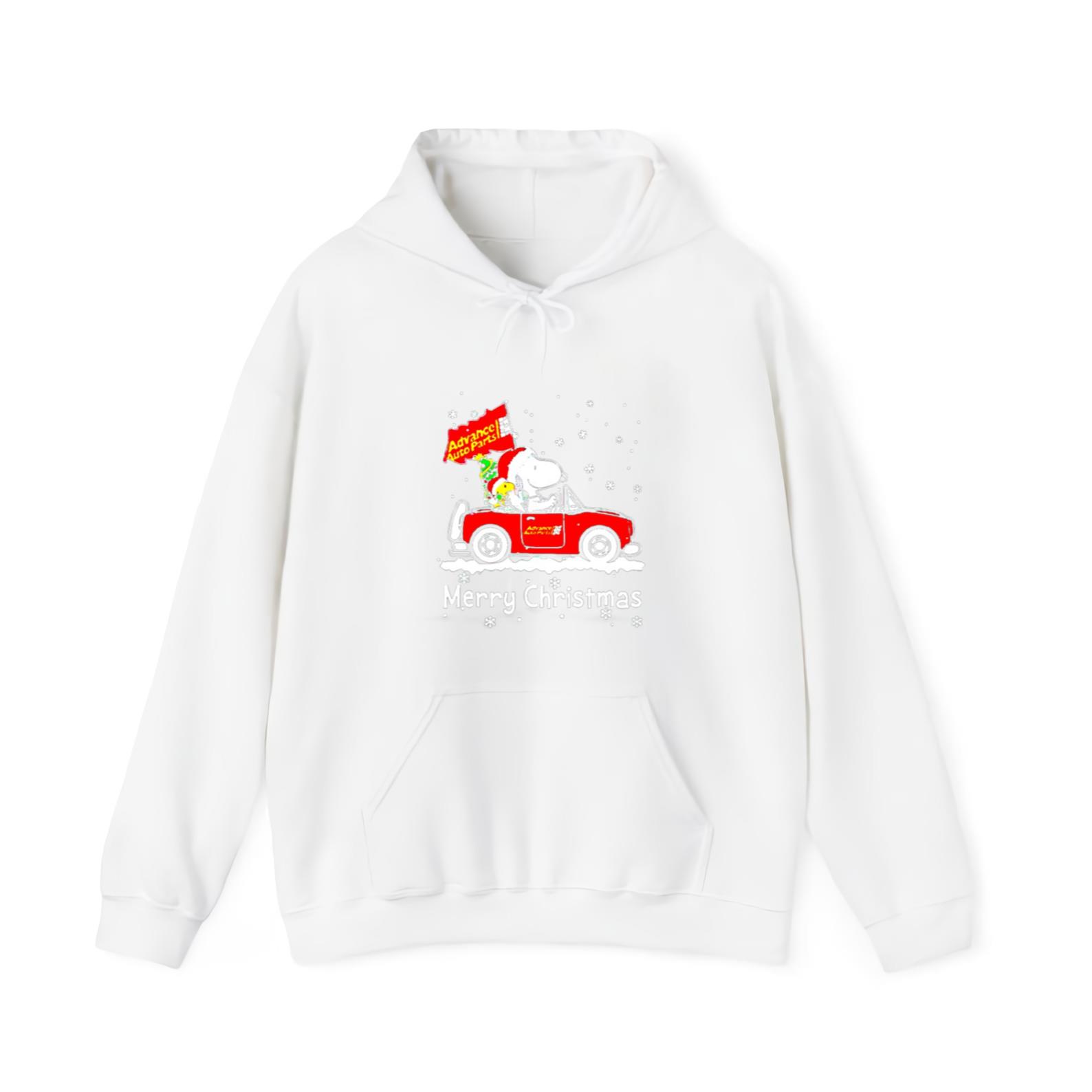 Snoopy Woodstock Advance auto parts Christmas shirt-removebg-preview - Walmart.com