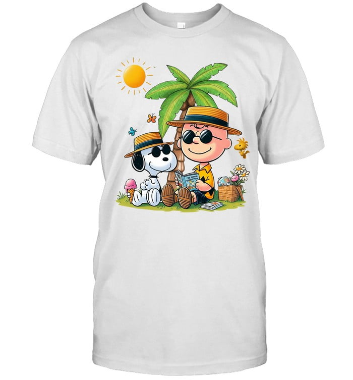 Snoopy and Charlie Brown Beach Sunset - Walmart.com