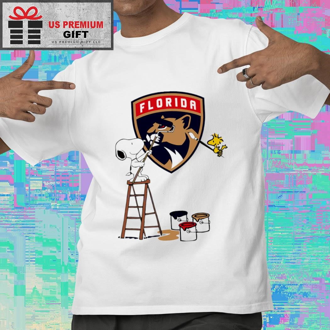 Snoopy and Woodstock painting Florida logo shirt - Walmart.com