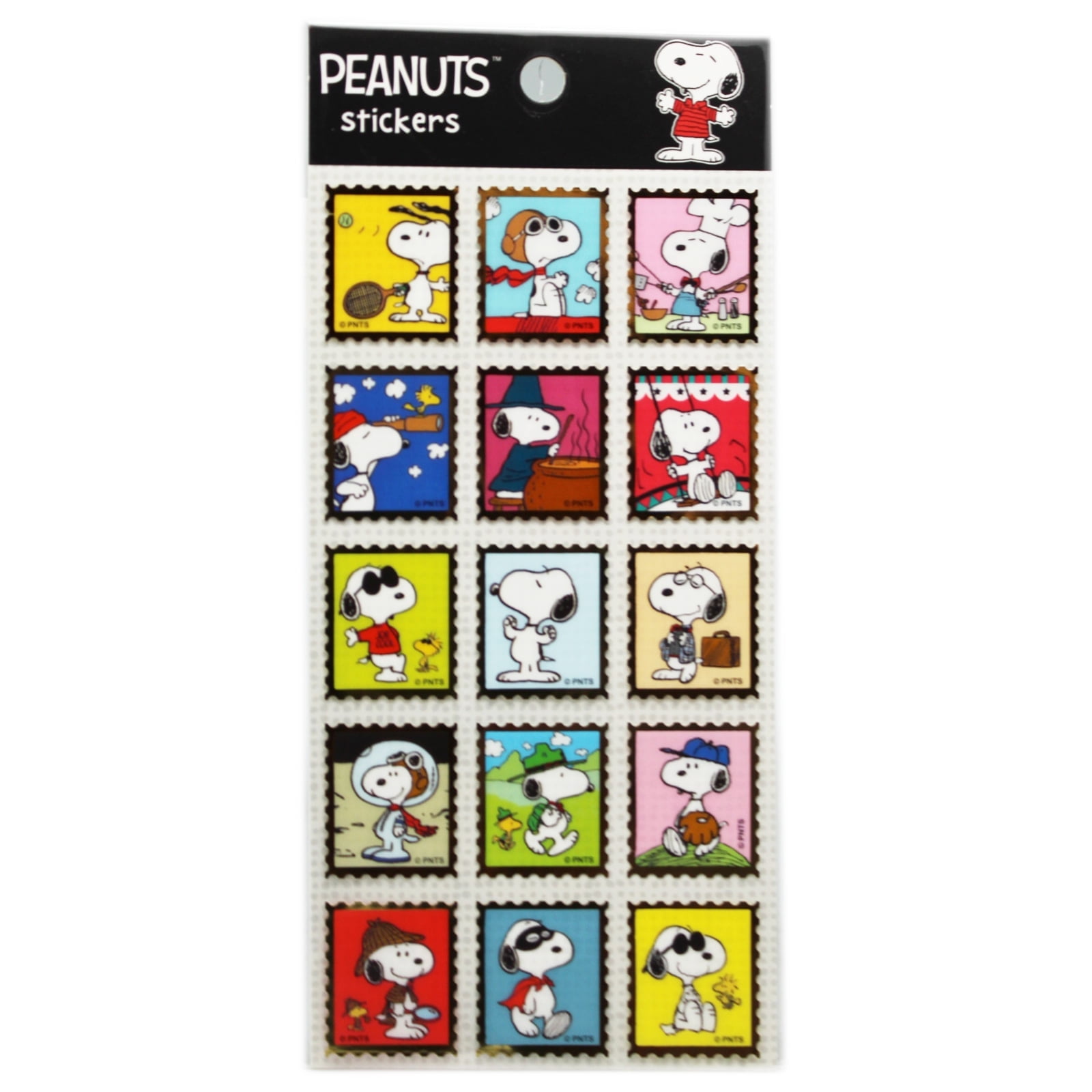 Snoopy and his Alter Egos Outdoor Activities Stamp-style Stickers (15 ...