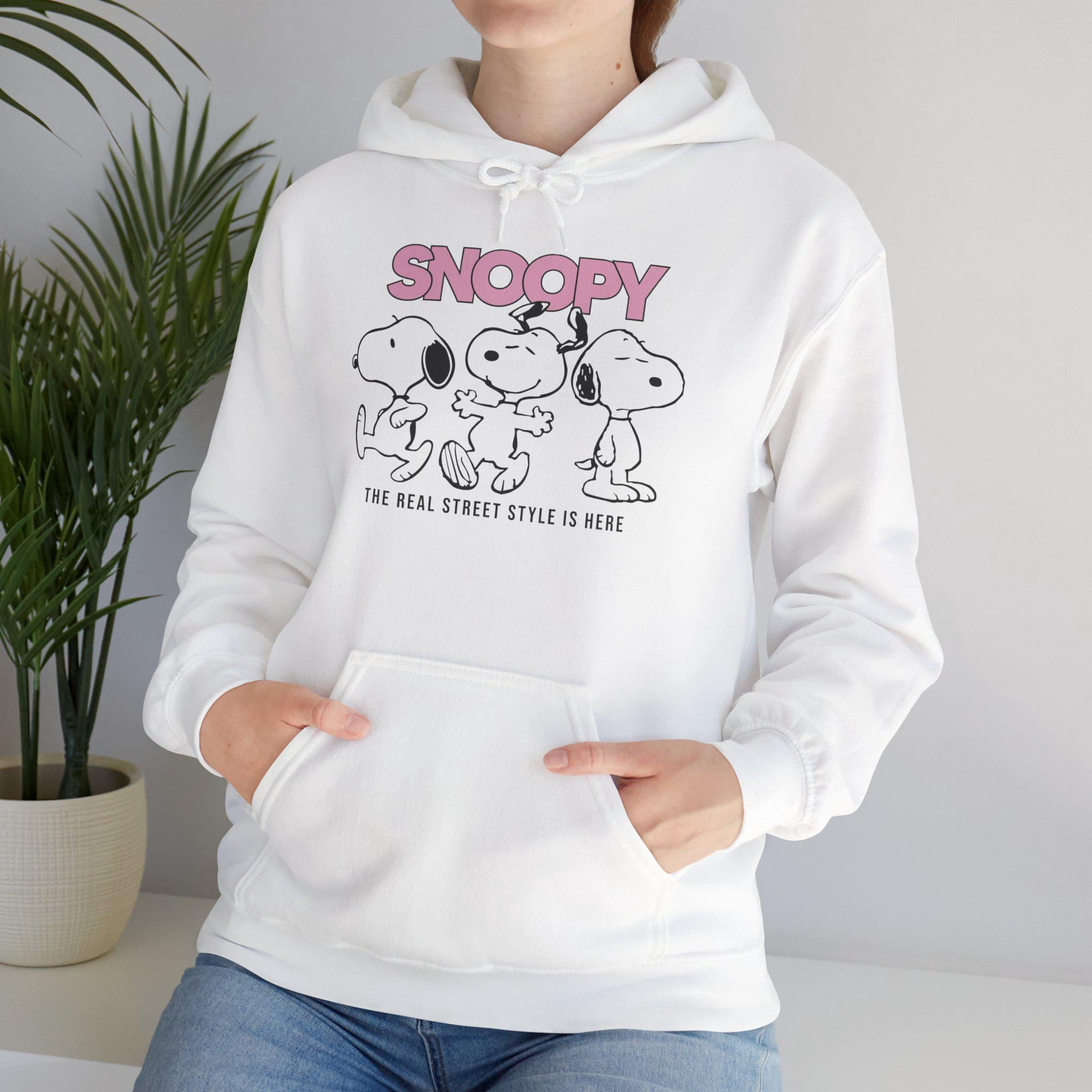 Snoopy trio sketch Hoodie | Vintage Peanuts cartoon Hoodie - Walmart.com