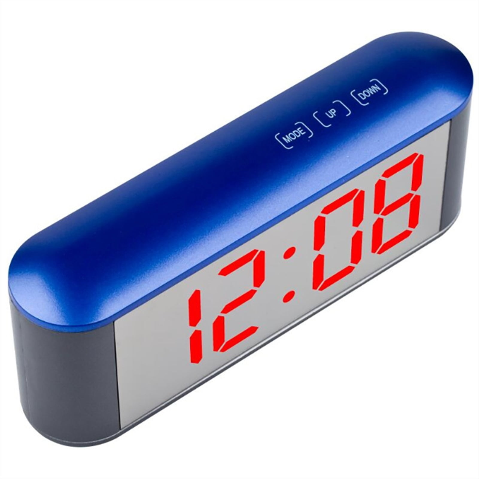Snooze Alarm Led Digital Mirror Temperature Display Electronic Desktop ...