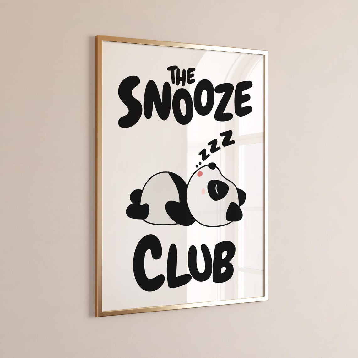 The Snooze Club Art Print, Trendy Wall Art, Bedroom Wall Art, Stay In ...