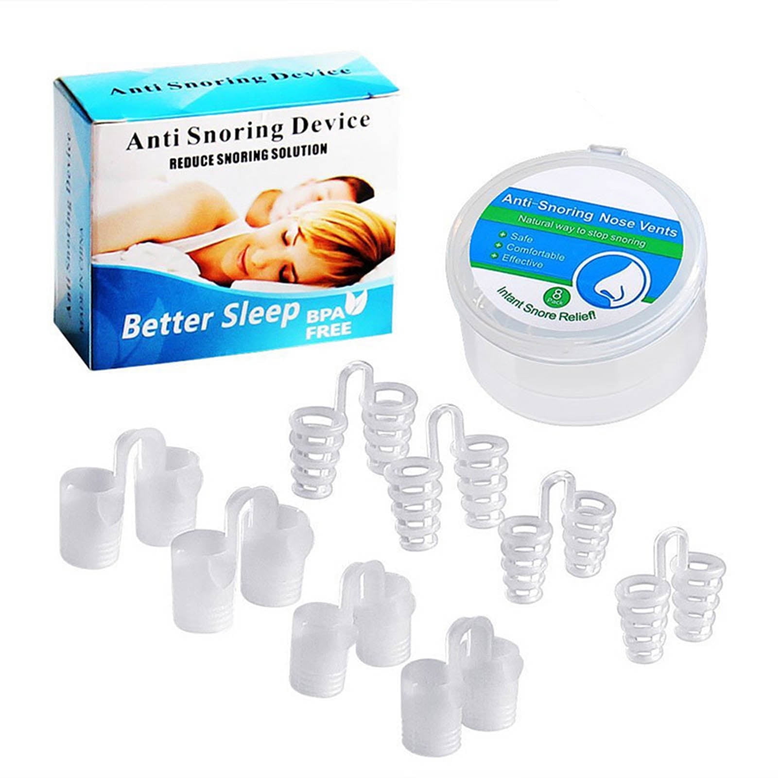 Snore Nose Clip, Silicone Nasal Dilator For Home Travel - Walmart.com