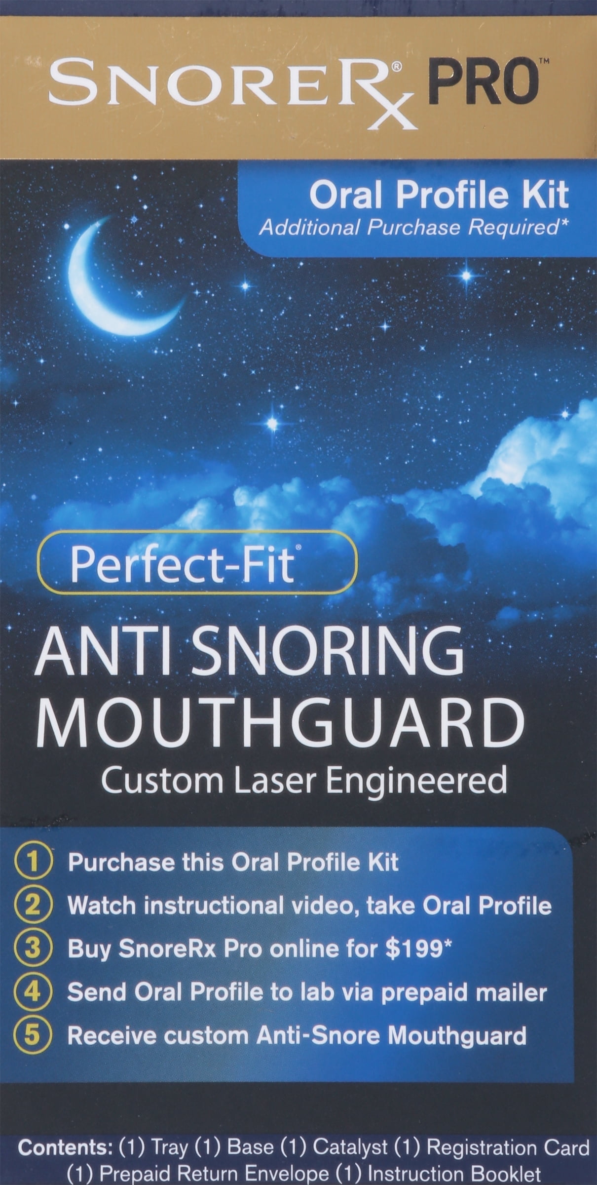 SnoreRx Pro Oral Profile Kit -Perfect-Fit Anti-Snoring Mouthguard ...