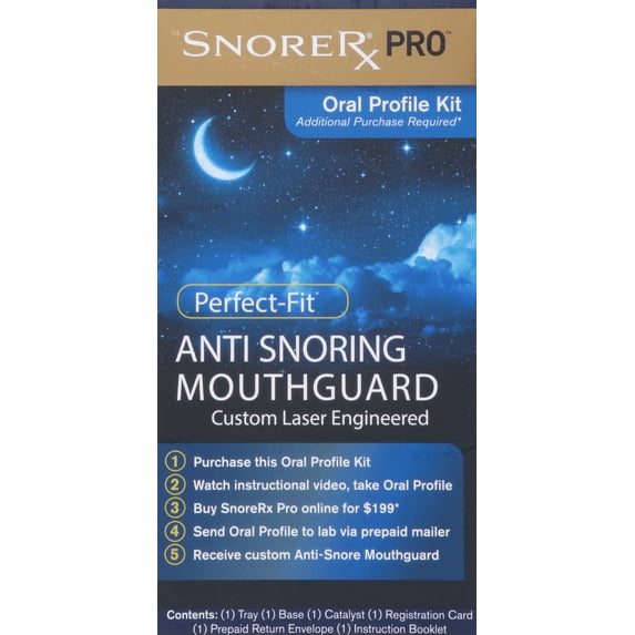 SnoreRx Pro Oral Profile Kit -Perfect-Fit Anti-Snoring Mouthguard ...
